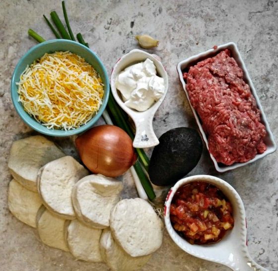 Biscuit Tacos Recipe (Easy Taco Melts with Ground Beef & Biscuits)