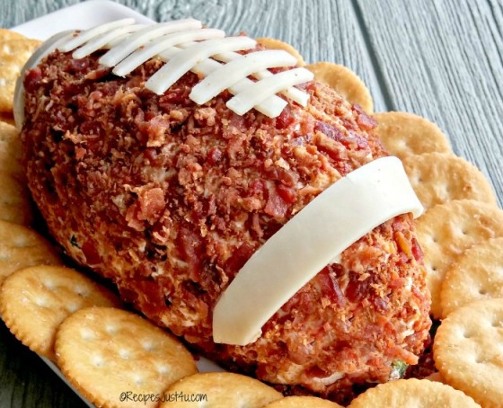 Football Cheese Ball – Easy Super Bowl Appetizer Idea