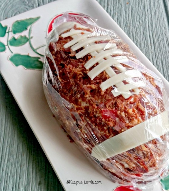 Football Cheese Ball – Easy Super Bowl Appetizer Idea