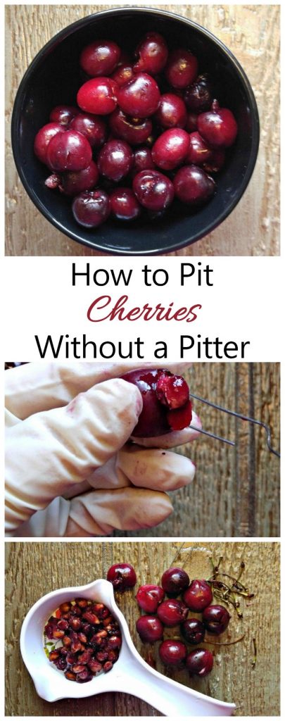 Pit Cherries Without a Cherry Pitter - Kitchen Tip from Recipes Just 4U