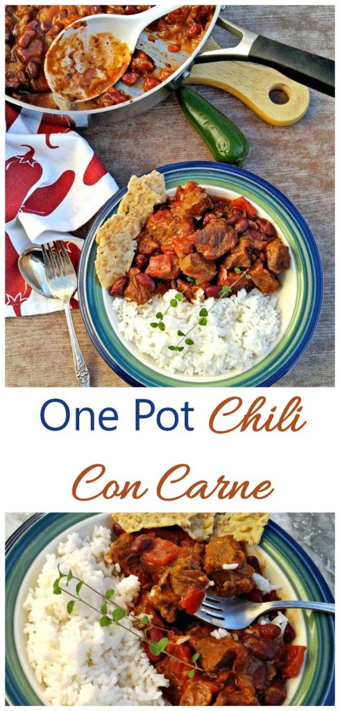 One Pot Chili Con Carne - Warm up with this Winter Comfort Food Recipe