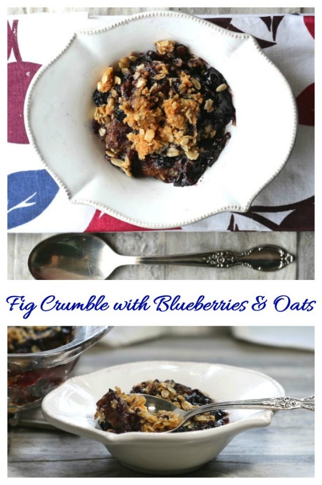 Fig Crumble with Fresh Blueberries and Rolled Oats Makes a Hearty Fruit ...