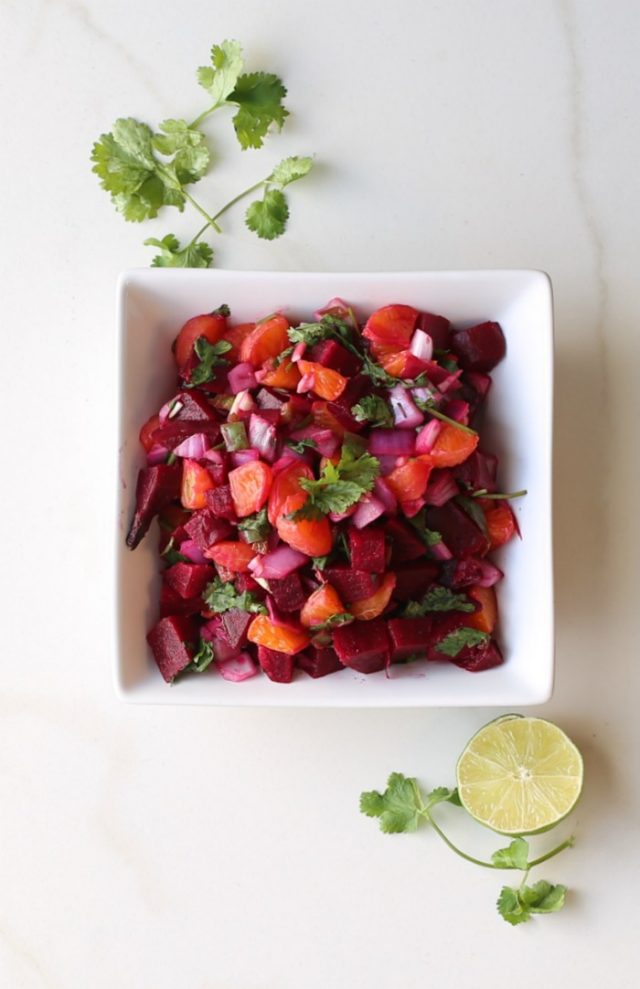 Roasted Beet Salsa with Tangerines and Red Onion - Recipes Just 4U