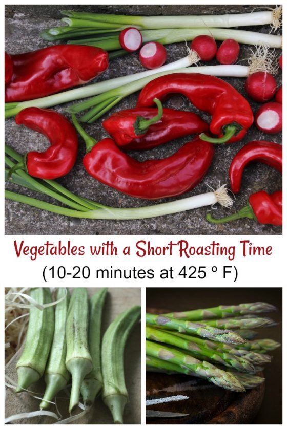 Tips for Oven Roasted Vegetables - Roast Vegetables Cooking Times