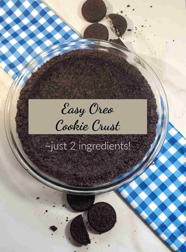Oreo Cookie Crust Recipe - Easy Chocolate Crust for Cheesecake