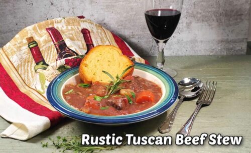 Tuscan Beef Stew - Slow Cooker Rustic Italian Stew Recipe