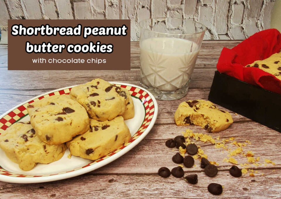 Peanut Butter Shortbread Cookies Recipe With Chocolate Chips